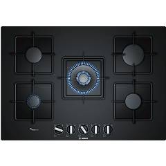 Bosch PPQ7A6B10 Serie 6 Gas hob 75 cm - tempered glass - black ...