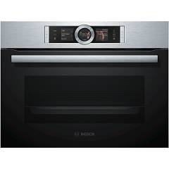 Bosch CSG636BS3 Serie 8 Horno de vapor empotrable compacto de 60 cm ...