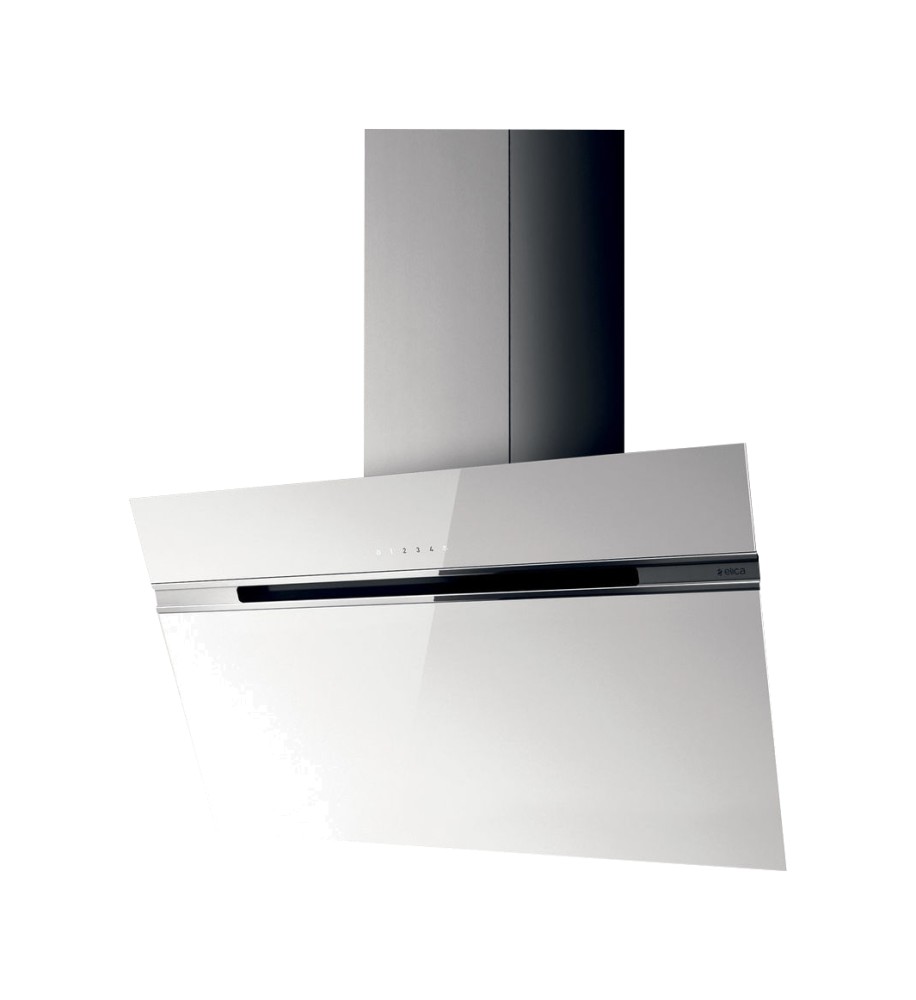 Elica Film 80Cm Wall Mounted Cooker Hood White Glass at Charli Fiaschi blog